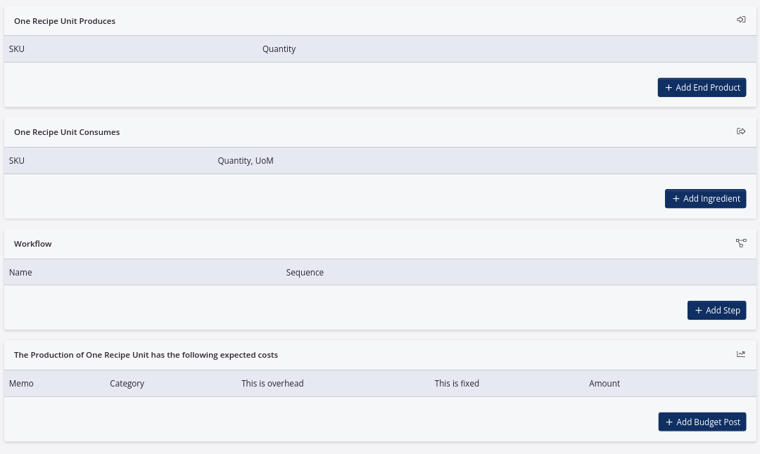 Recipes | tracezilla